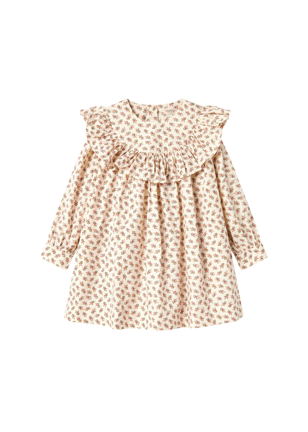 Cute Long Sleeve Dress With Flowers For Small Children – MarMar Copenhagen
